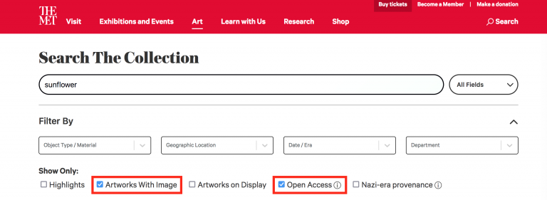 Finding Images from the Met – Finding and Using Openly Licensed Images ...